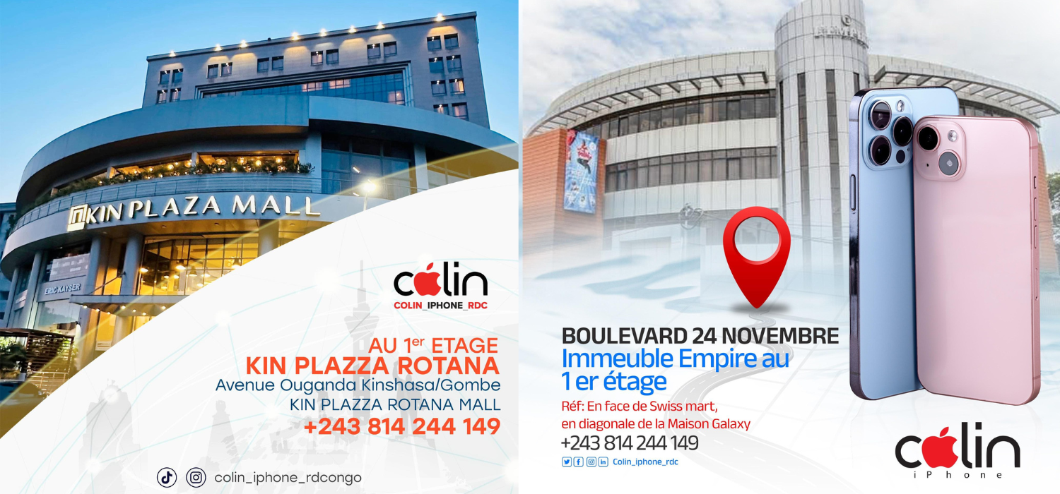 Colin iPhone – Vente, Réparation et Accessoires iPhone à Kinshasa